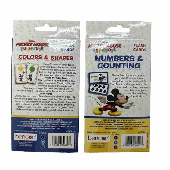Disney | Other | Disney Junior Kids Mickey Minnie Goofy Flash Cards New ...